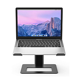 Laptop Riser, Adjustable Height Laptop Stand In Black